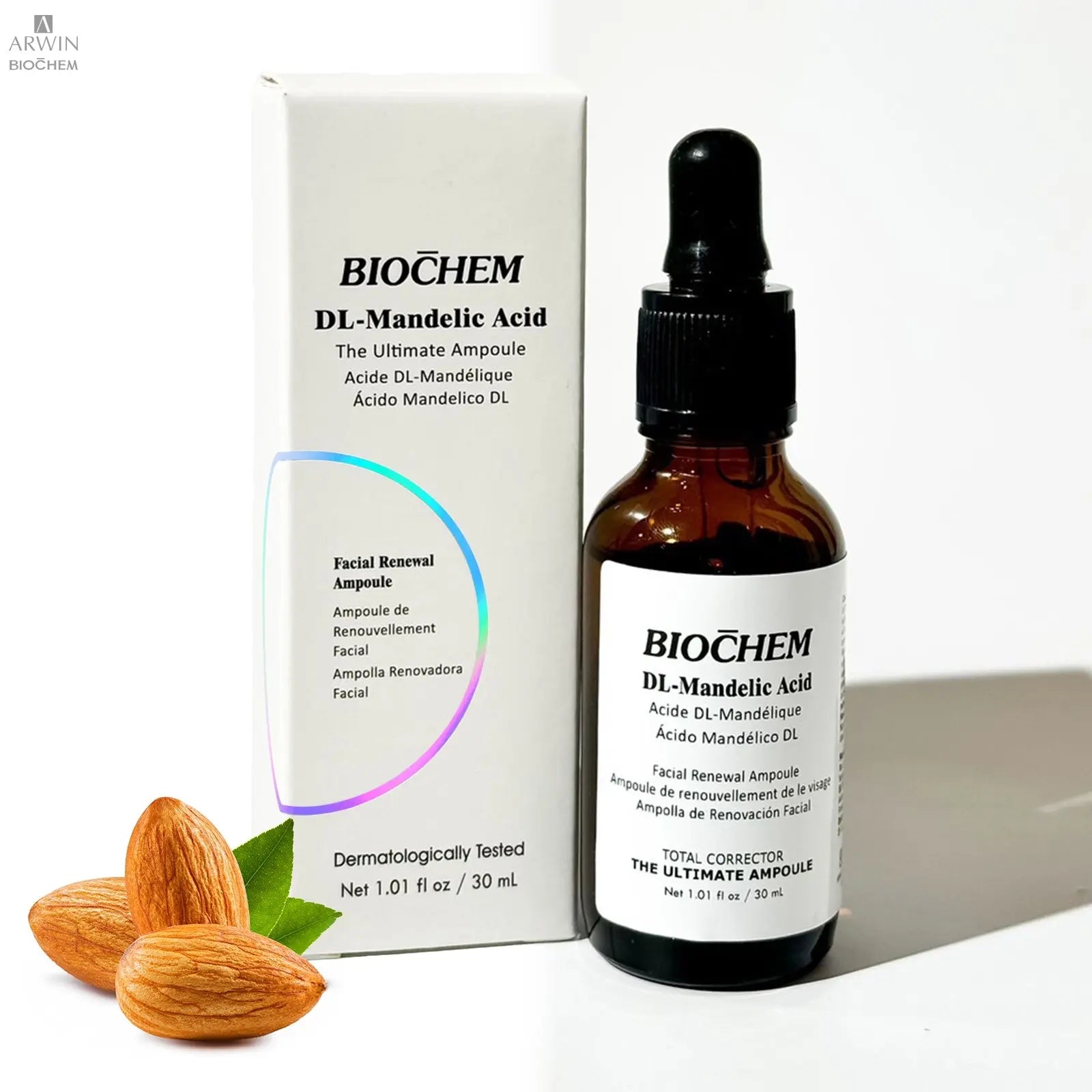 DL-Mandelic Acid - Facial Skin Renewal Ampoule Serum - ARWIN BIOCHEM ...
